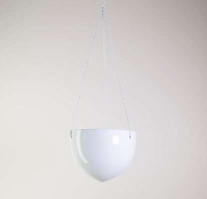 White Ceramic Hanging Plant Pot - plantandpot.nz