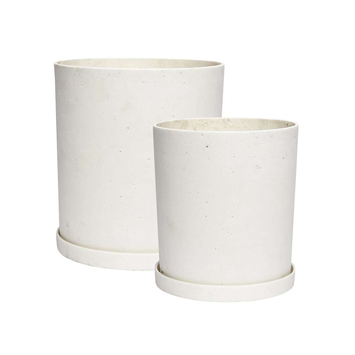 Hubsch Cylinder Pot, White - Plant & Pot NZ