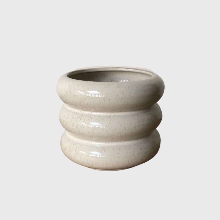 Sand Milan Pot, 13cm - Plant & Pot NZ